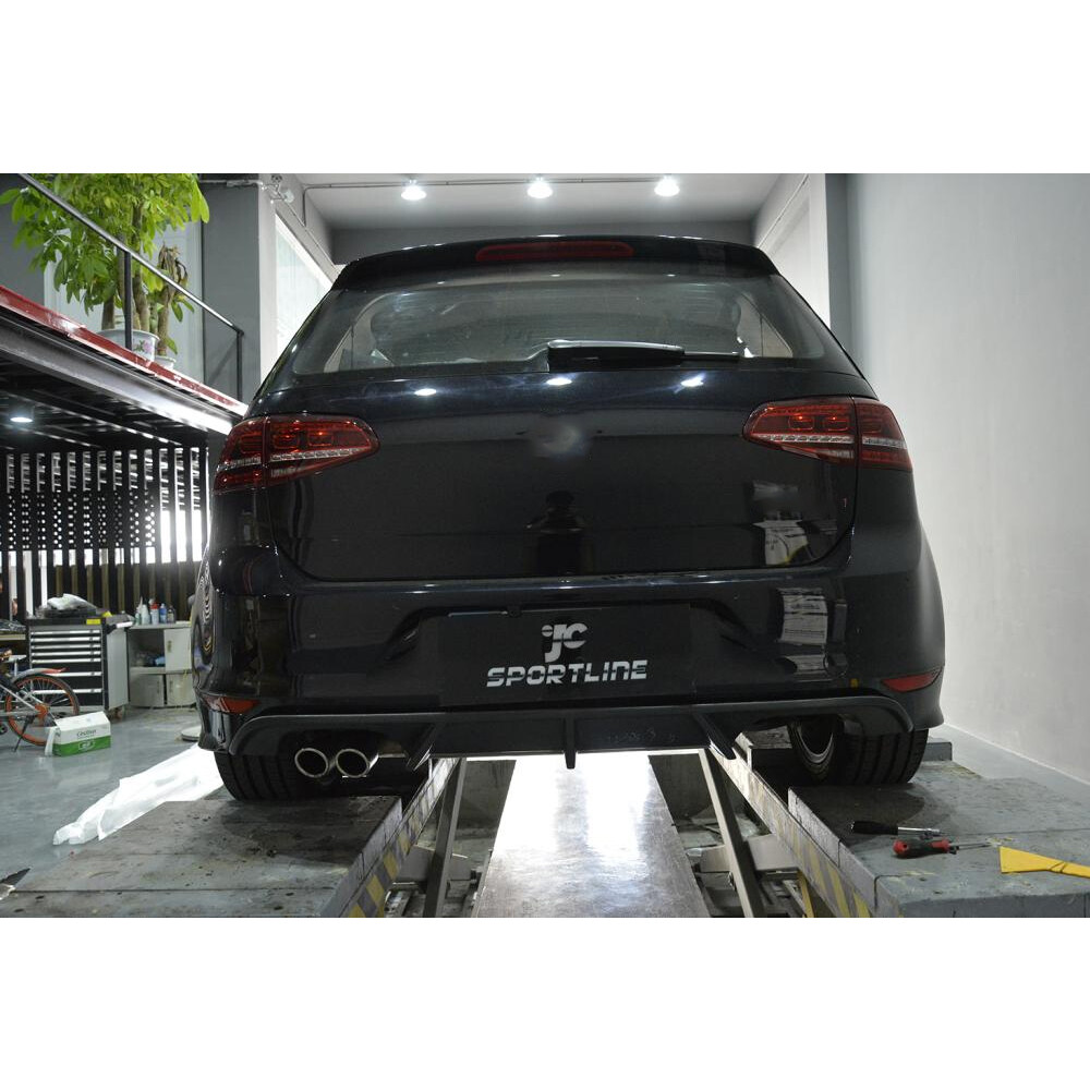 Fits VW GOLF 7 VII MK7 R R-LINE 2014-2017 Carbon Fiber Rear Bumper ...