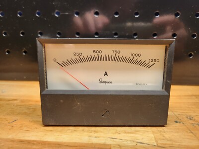 Simpson Model 523 Amp Panel Meter 0-10 VDC, 0-1250 Amps | eBay