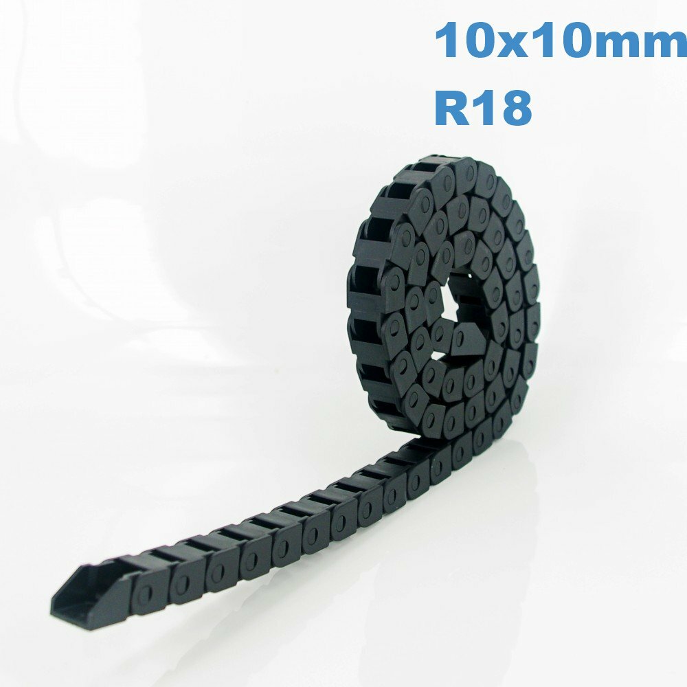 10x10mm R18 Nylon Energy Drag Chain Cable Wire Carrier CNC Router 3D ...