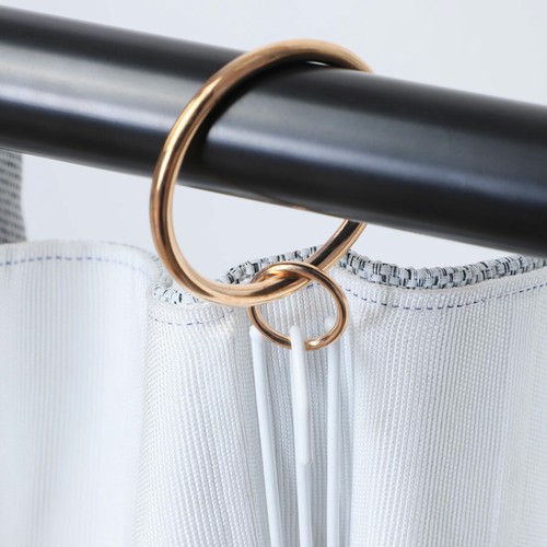 Home Metal Curtain Rod Rings 20pcs with Eyelet for Shower Window ...