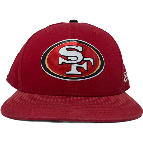 VTG San Francisco 49ers Red New Era 9Fifty Snapback Hat SF Forty Niners ...