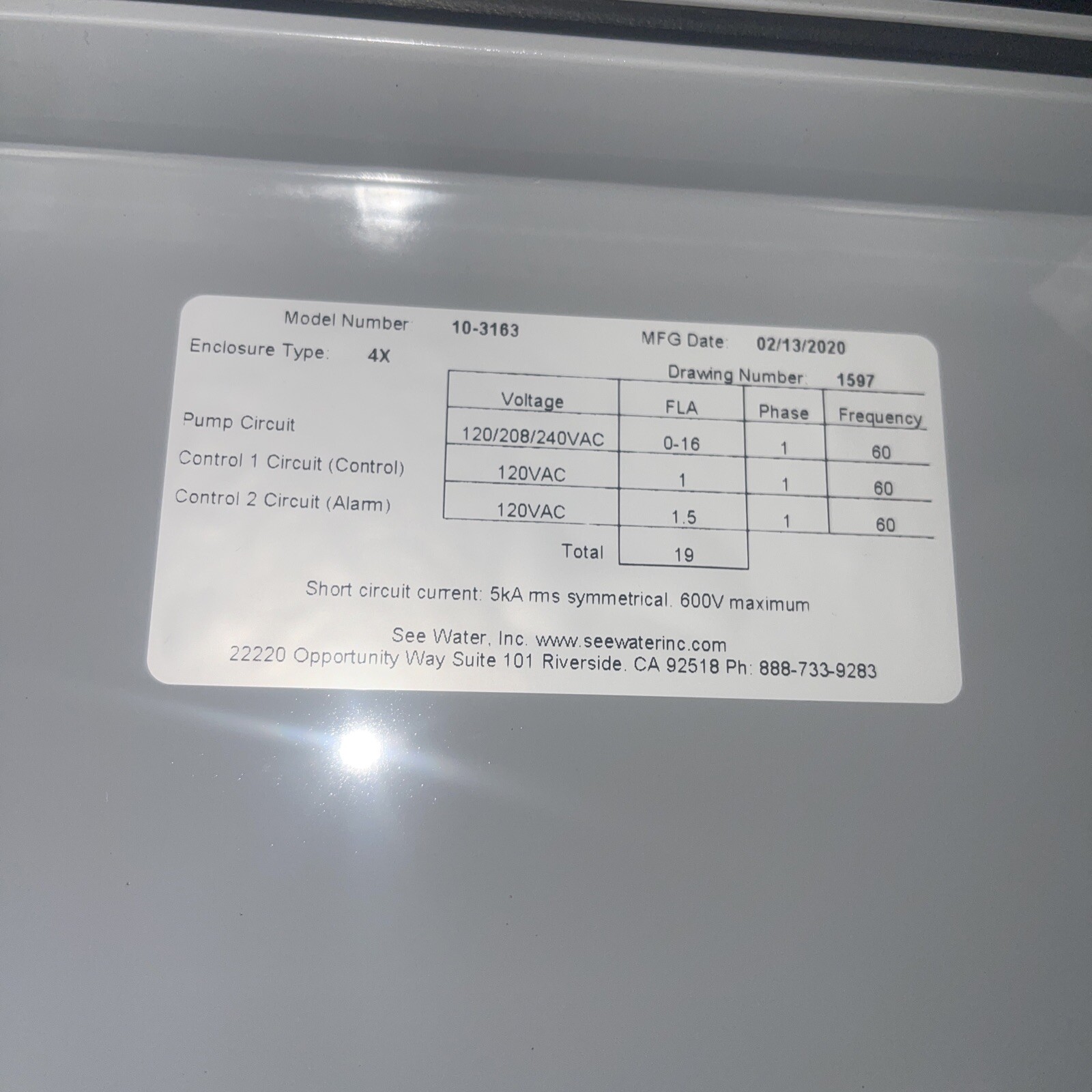 Zoeller 10-3163, Oil Smart Simplex Control Panel 120V 1Ph + 6 more pump ...