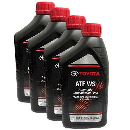 4 Quart Genuine Toyota ATF WS Automatic Transmission Oil Fluid OEM ...