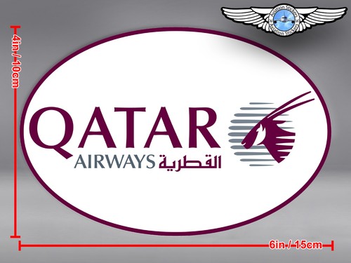 QATAR AIRWAYS OVAL LOGO DECAL / STICKER | eBay