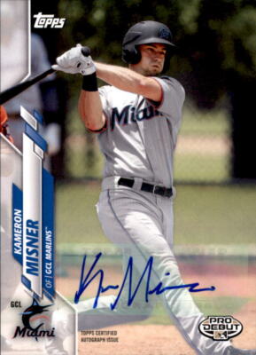 2020 Topps Pro Debut KAMERON MISNER Prospect Auto AUTOGRAPH Marlins #PD ...
