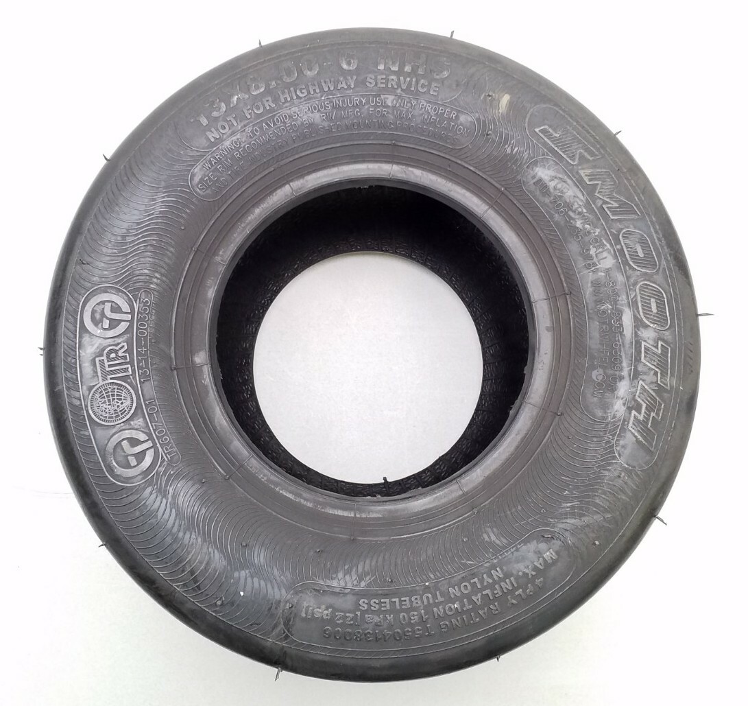 16421 Rotary OTR Tire 13X800X6 Smooth Tread 4 Ply Tubeless Fits Walker ...