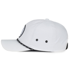 Crossed Golf Clubs Baseball Style White Hat Adult Adjustable Plastic ...