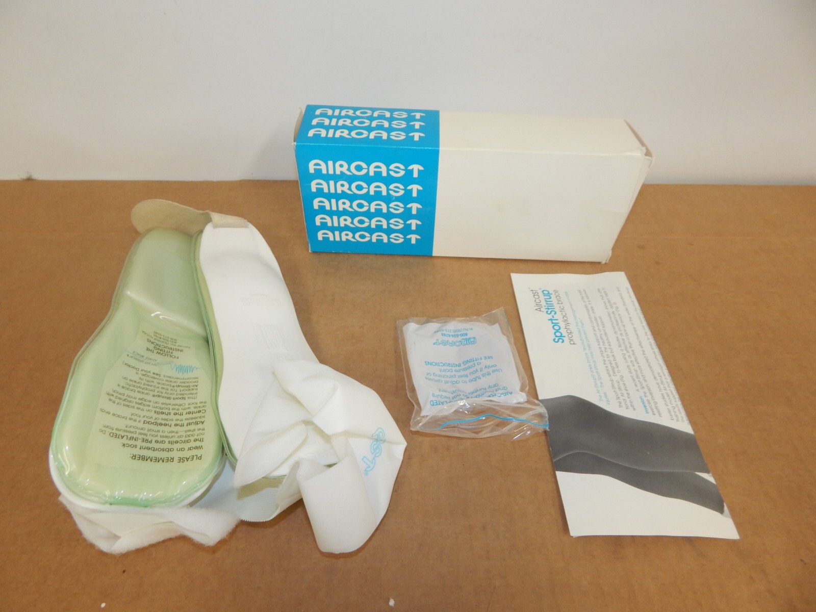 Left Foot Ankle Aircast Sport Stirrup Air Cast Prophylactic Brace ...