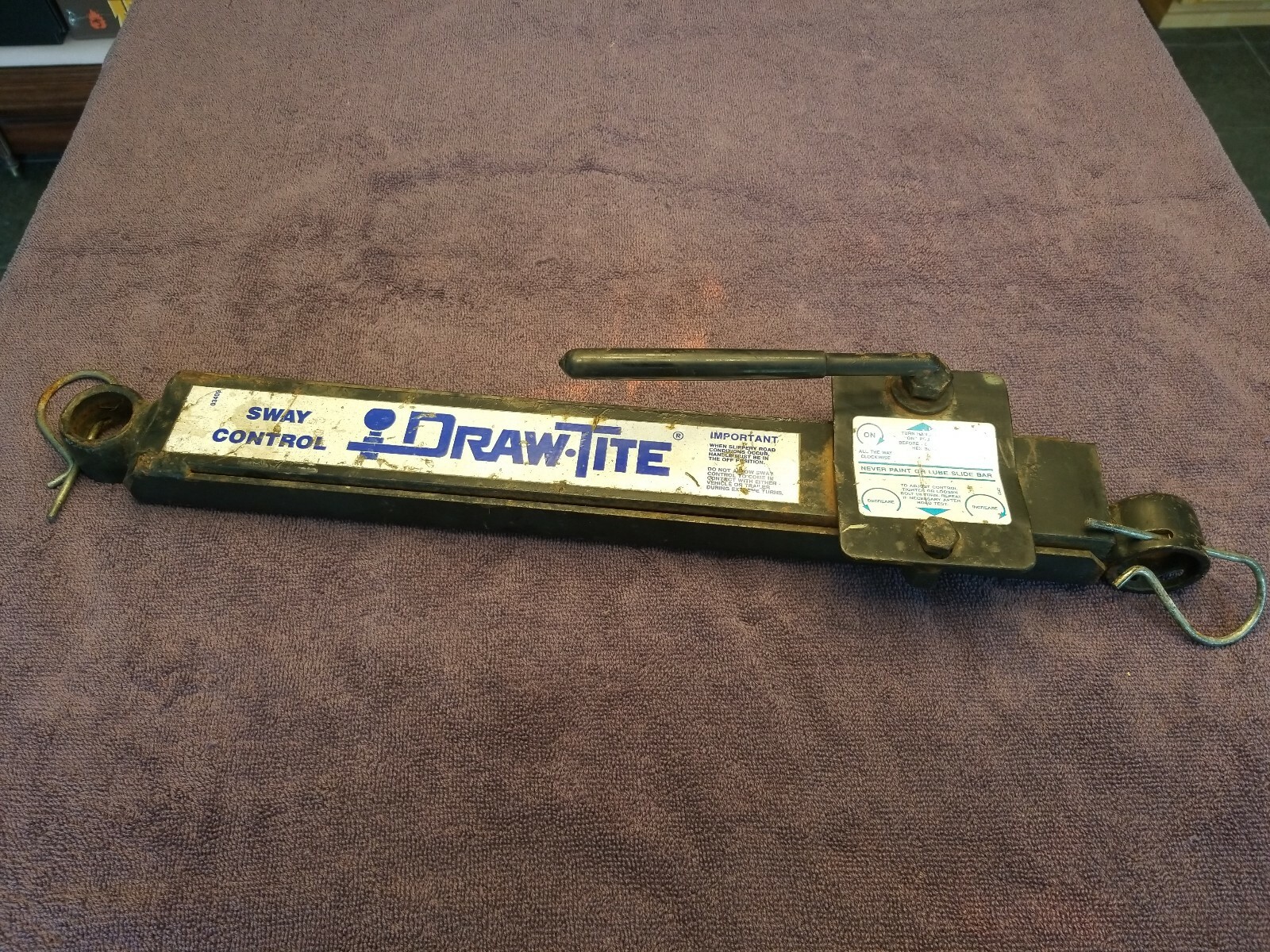DRAW TITE DRAWTITE HITCH SWAY CONTROL BAR FOR CAMPER TRAILER TOWING ...