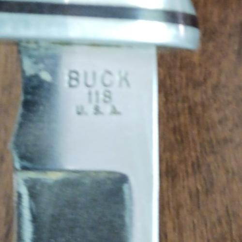 Vintage Buck 118 Fixed Blade Hunting Knife 3 Line | eBay
