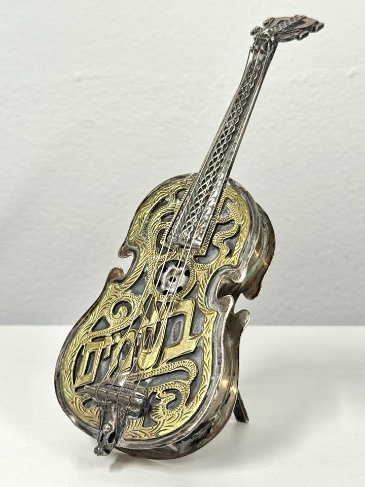 Sterling Silver 925 Guitar Jewish Israel Jerusalem Hebrew by Netafim ...
