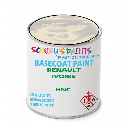 For RENAULT IVOIRE Paint Basecoat RFU/Neat HNC Thinned/Unthinned Tin ...
