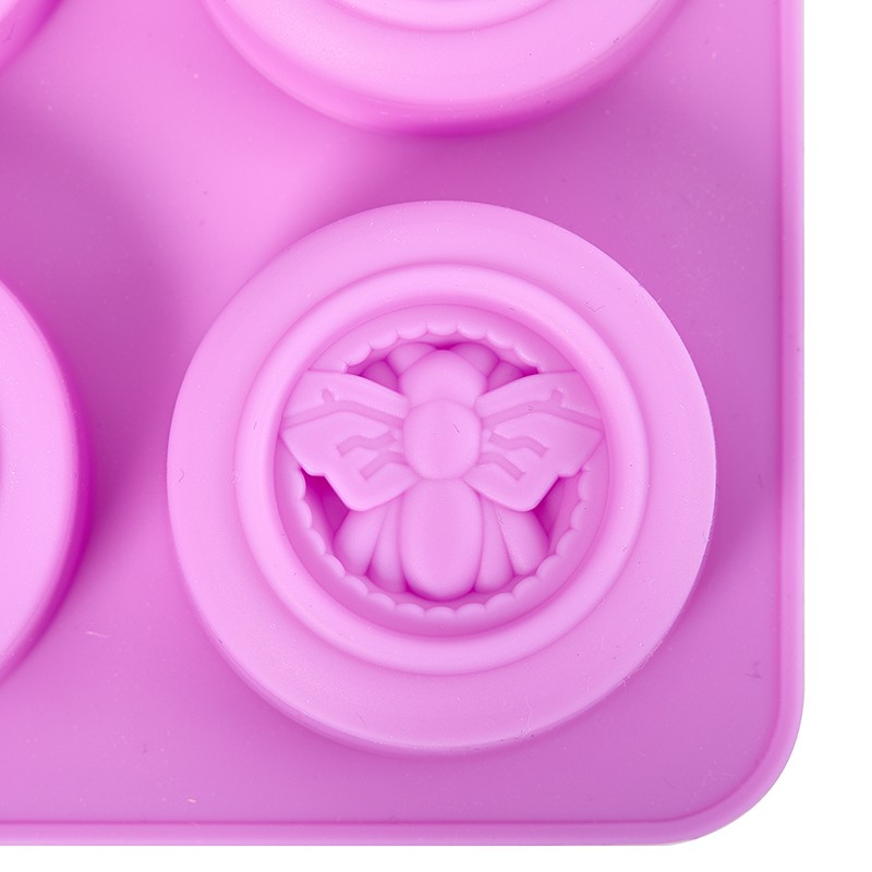 Silicone 6 Cavities Soap Mould Bee Shape Fondant Cake Mold Baking ...