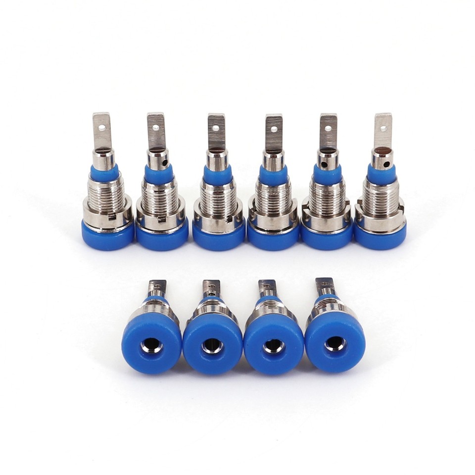 10Pcs Brass Small Size 2mm Banana Female Socket Panel Mount Test Jack ...