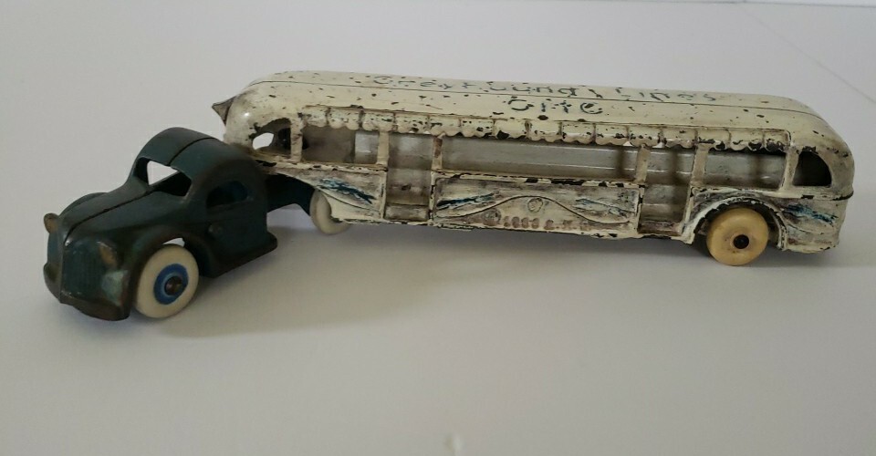 1930's Century of Progress Arcade Greyhound GMC Bus Truck Cast Iron Toy ...