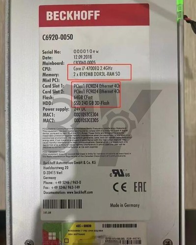 1PC BECKHOFF C6920-0050 Control cabinet Industrial NEW | eBay