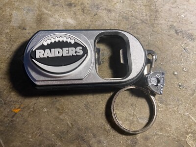 las vegas raiders multipurpose keychain with light | eBay