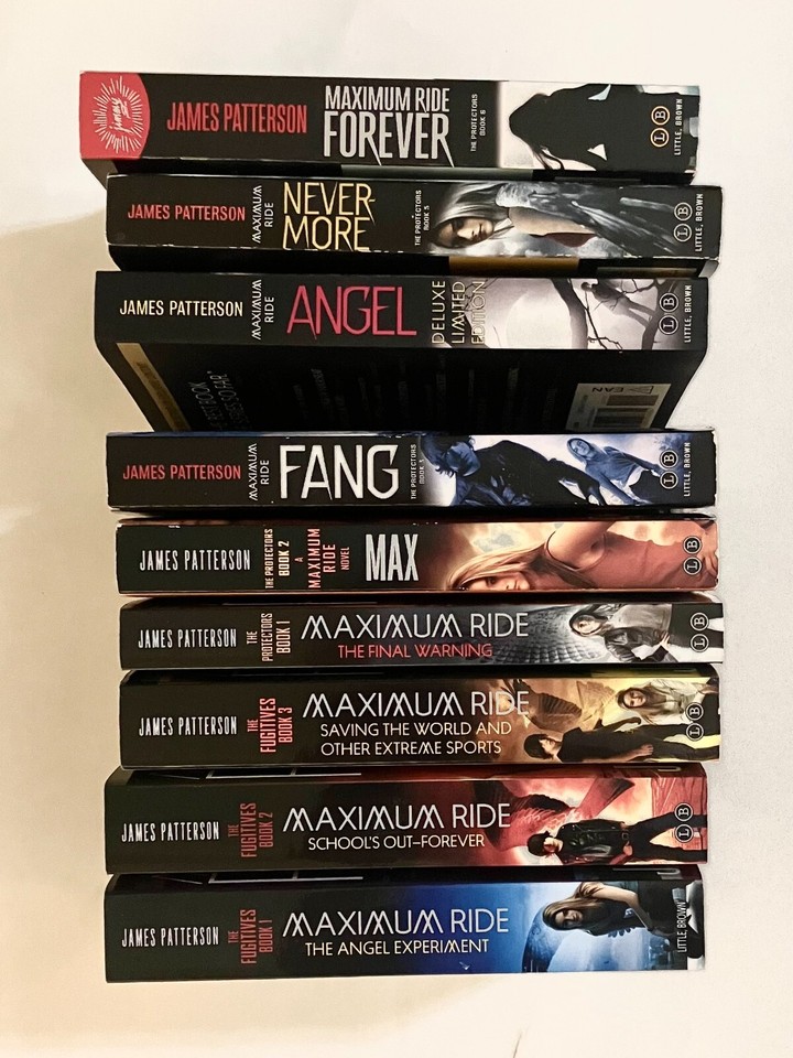 Complete Maximum Ride book series James Patterson Set of 9 | eBay