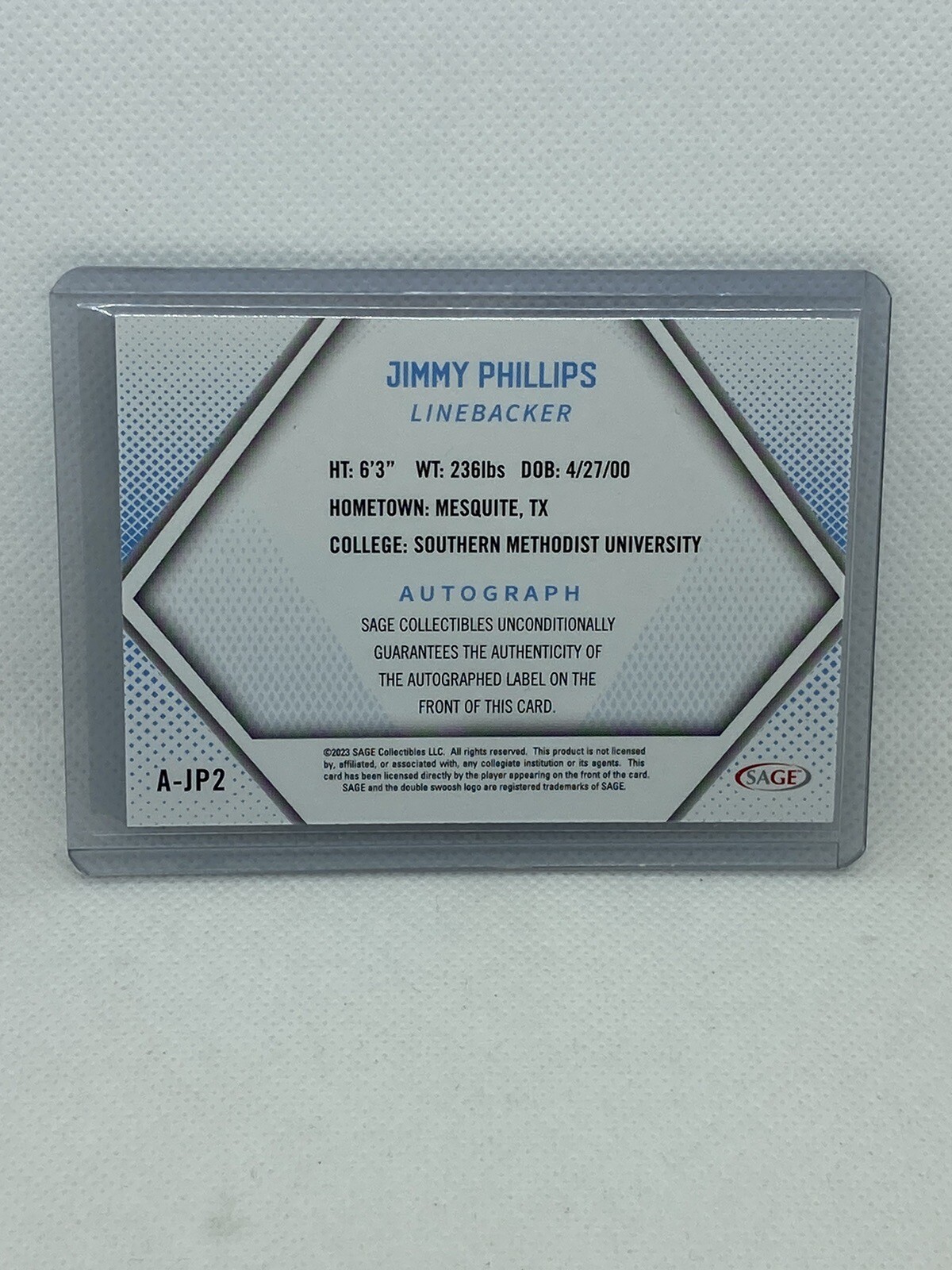 2023 SAGE High Series - Autographs #A-JP2 Jimmy Phillips Jr. (AU, RC ...