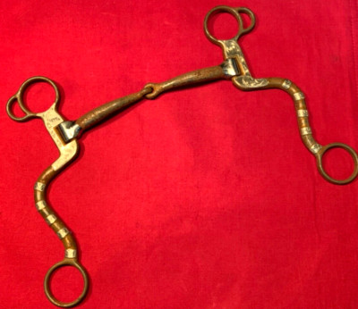 Engraved Silver Shank Snaffle Bit, 5 1/4" Mouth for Western Show Horse ...