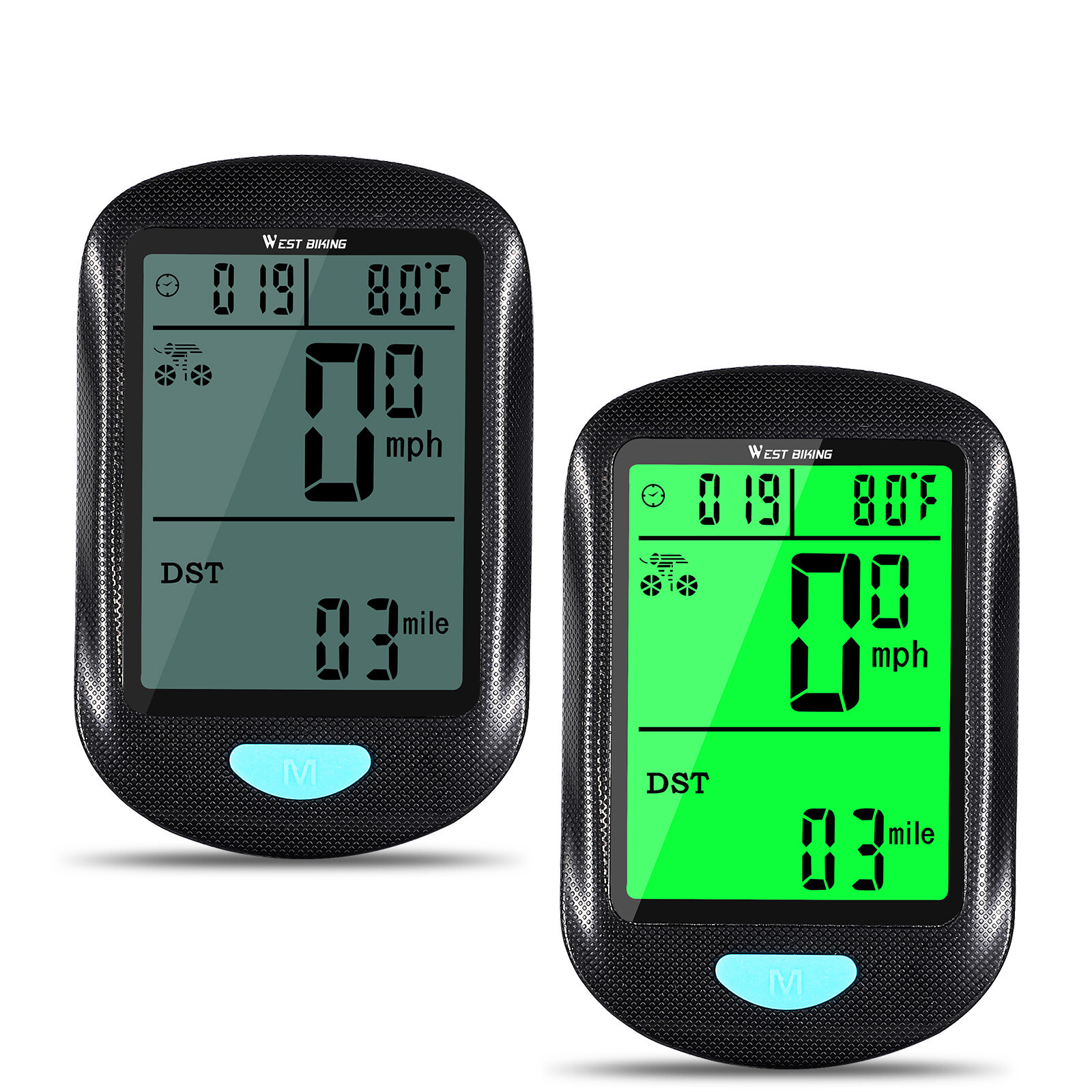 WEST BIKING Wireless Bicycle Computer Waterproof LED Bike Speedometer ...