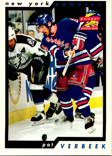 1996-97 Score Pat Verbeek New York Rangers #94 | eBay
