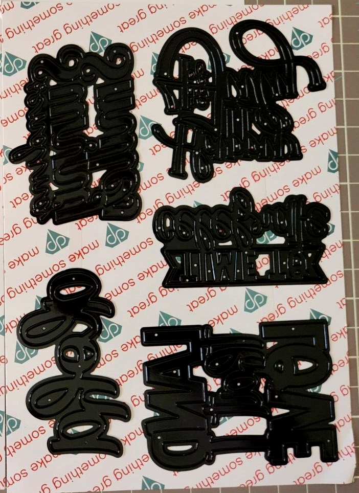 Diamond Press LARGE SENTIMENTS DIE Kit - Summer / 4th of July / U.S. of ...