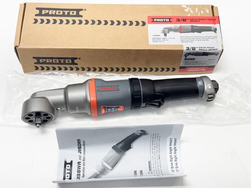 Proto J138WA Industrial Pneumatic 3/8” Drive Right Angle Impact Wrench ...