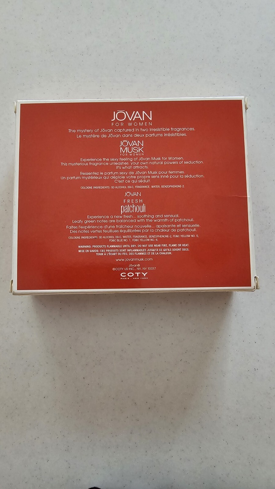 Jovan Fresh Patchouli Fresh Musk Cologne Box Set NOS .375 Oz Vintage | eBay