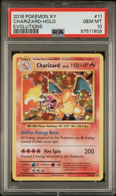 Charizard 2016 XY: Evolutions #011/108 Holo Price Guide - Sports Card ...