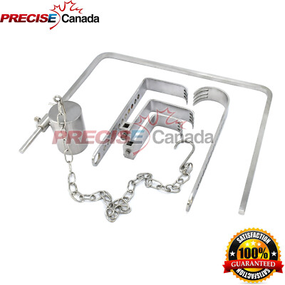 Charnley Hip Retractor Complete w/ 4 Blades, Weight and Chain Surgical ...