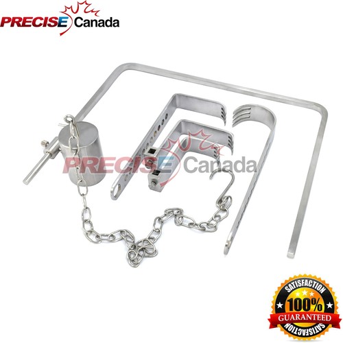Charnley Hip Retractor Complete w/ 4 Blades, Weight and Chain Surgical ...