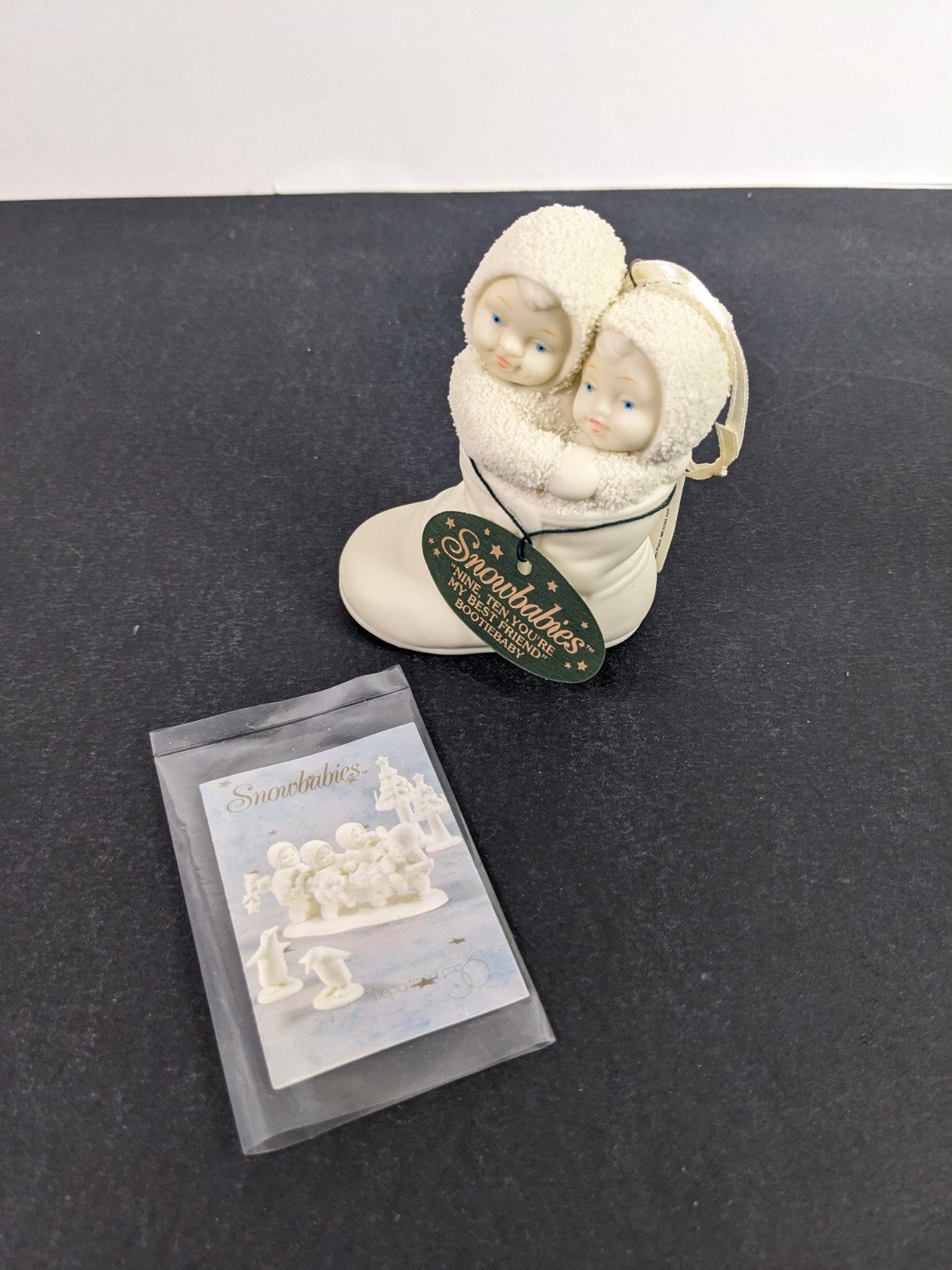 Snowbabies Ornament Nine Ten You're my Best Friend Boot Christmas Dept ...