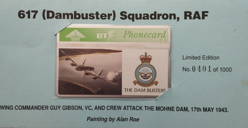 Telecarte. Phonecard BTG 084. Battle Of Britain. Dambusters. Mohne Dam ...