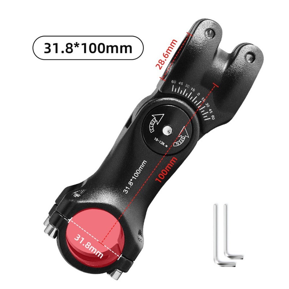 Adjustable Bike Stem Riser for 31 8mm and 25 4mm Stems Double Screw ...