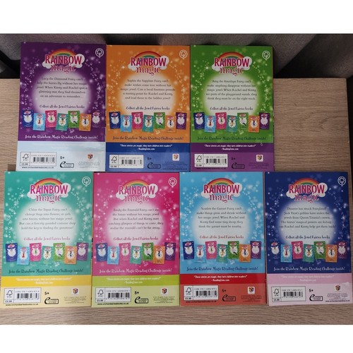 Rainbow Magic Book Set 1-7 Daisy Meadows Girls Youth Reading Chapter ...
