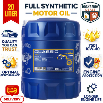 MANNOL 7501 CLASSIC 10W40 SEMI SYNTHETIC ENGINE OIL API SN/CH4 ACEA A3 ...