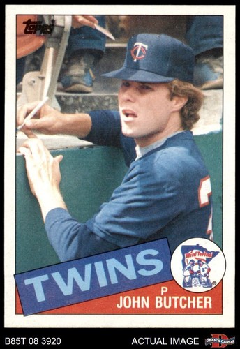1985 Topps #741 John Butcher Twins 8.5 - NM/MT+ | eBay