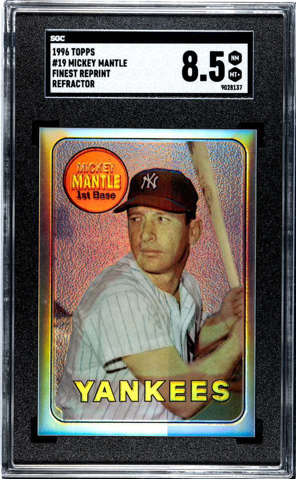👀 RARE 1996 Topps Finest Mickey Mantle Refractor 20 Card Set Graded 🔥 ...