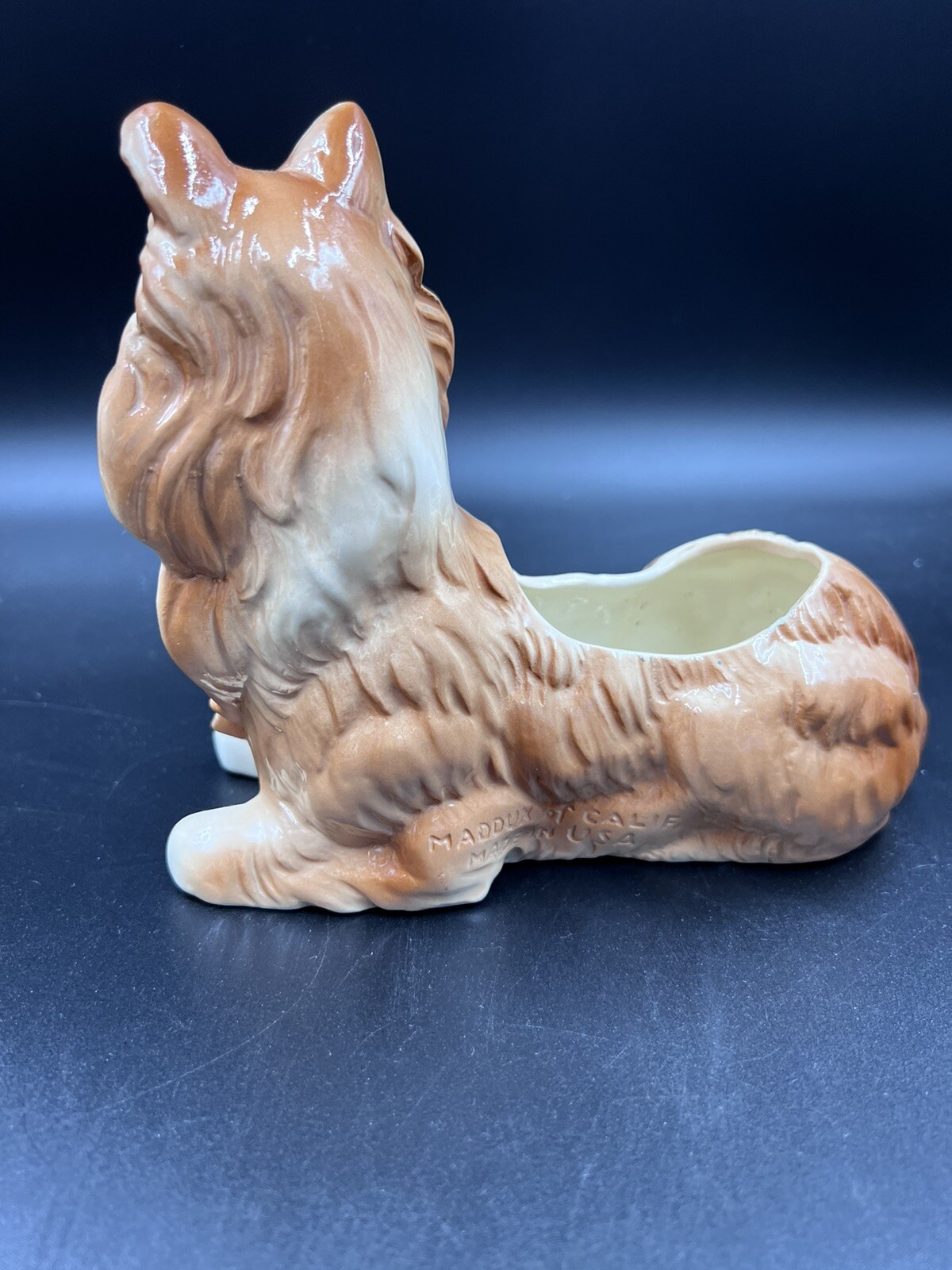 Vintage Maddux of California Ceramic Rough Collie Dog Planter Decor 8 ...