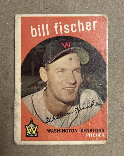 1959 Topps Baseball Bill Fischer Washington Senators Card #230 | eBay