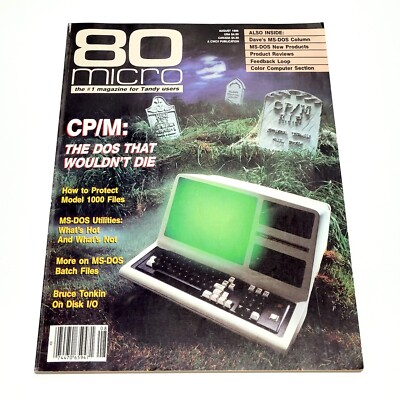 🔥 80 micro " the #1 magazine for Tandy users " August 1986 | eBay