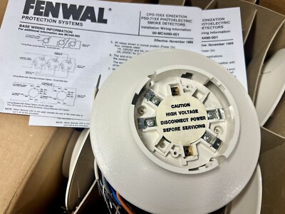 KIDDE-FENWAL 70201000001 SMOKE DETECTOR BASE (BOX OF 8 DETECTORS) 🚨 ...