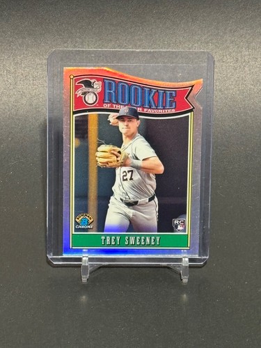 2025 Bowman Chrome #ROY-12 Trey Sweeney RC Rookie ROY Favorites Detroit ...