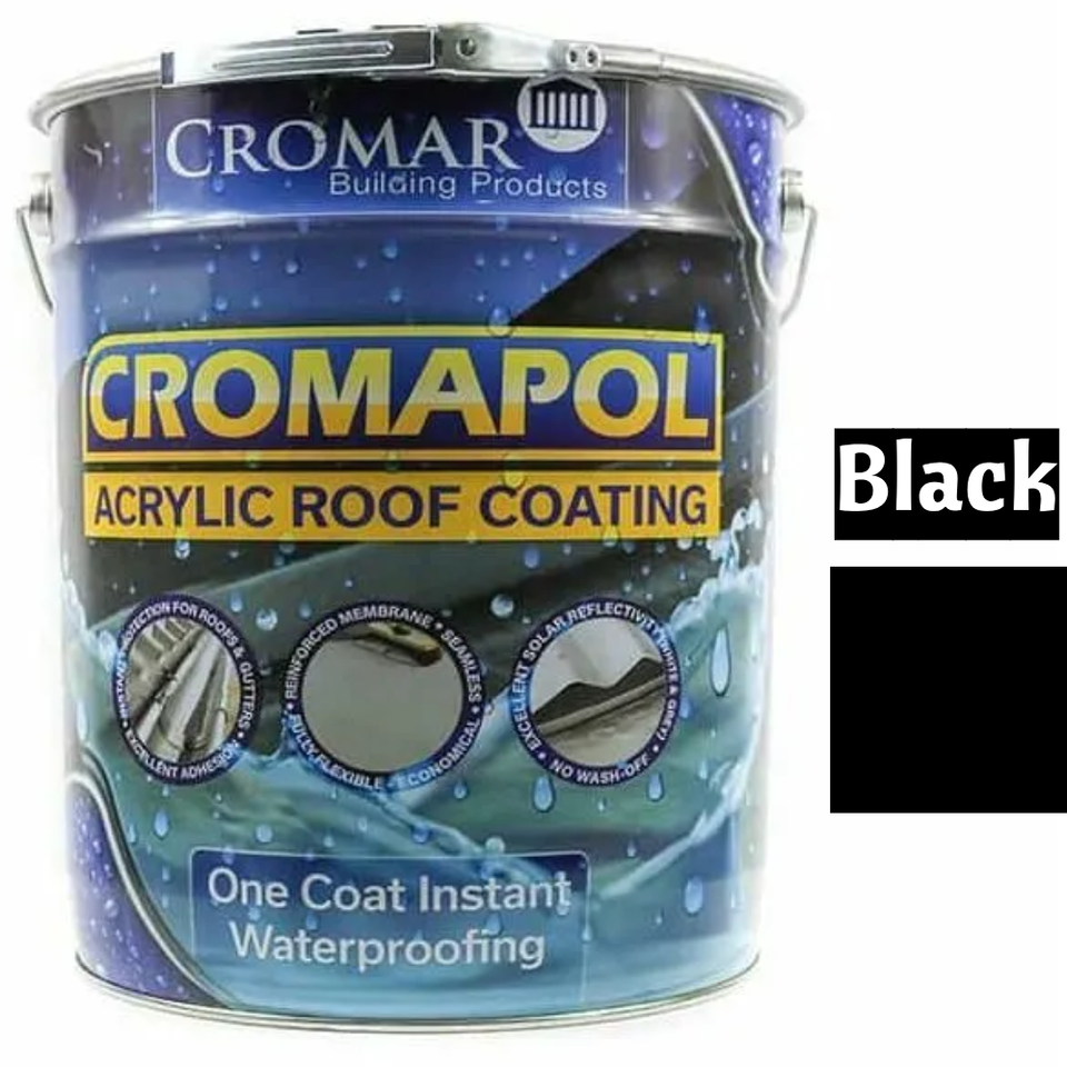 Cromapol Acrylic Roof Coat | Roof Paint Sealant | Waterproof | 20kg ...