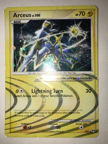 Arceus - AR6 [Platinum: Arceus] Pokemon TCG - HOLO RARE - MP | eBay