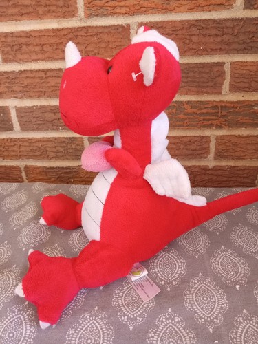 12" Animal Adventure Target Red Dragon w/ Pink Heart Tail & Wings ...