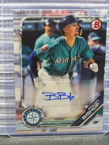 2019 Bowman Braden Bishop Prospect Auto Autograph #PA-BB Mariners | eBay