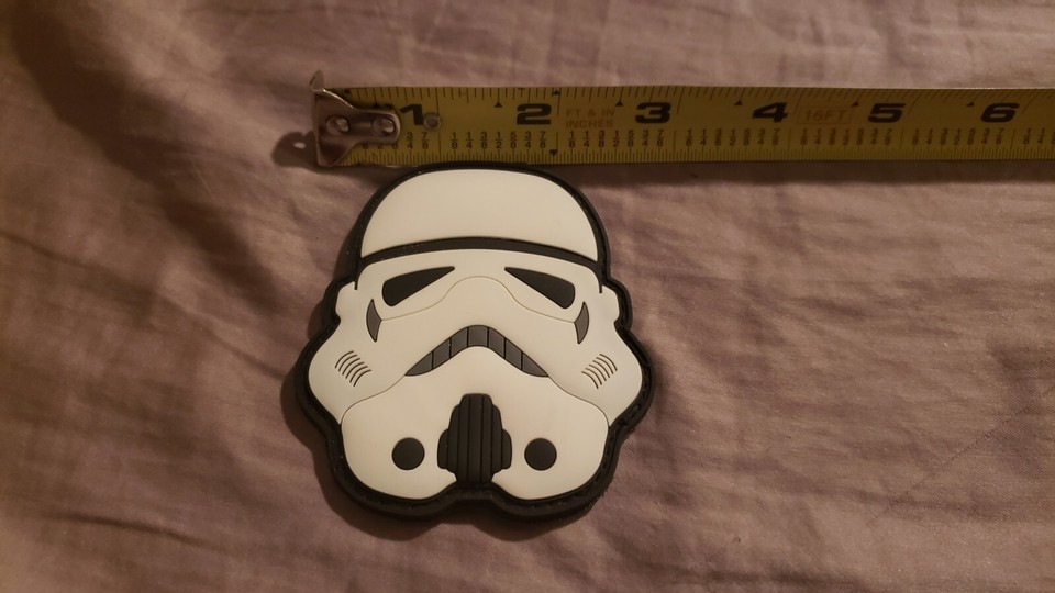 Glow in the Dark Star Wars StormTrooper Helmet Tactical 3d PVC Morale ...