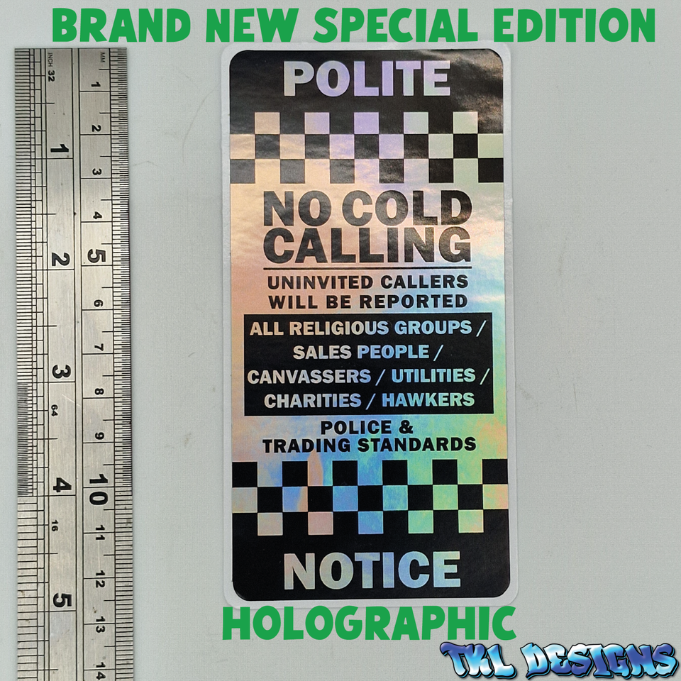 No Cold Callers / Canvassers - High Quality & Long Lasting for Door or ...